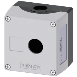 Obudowa kasety 1-otworowa 22mm IP66, czarno-szara SIRIUS ACT | 3SU1801-0AA00-0AB1 Siemens | Enexon